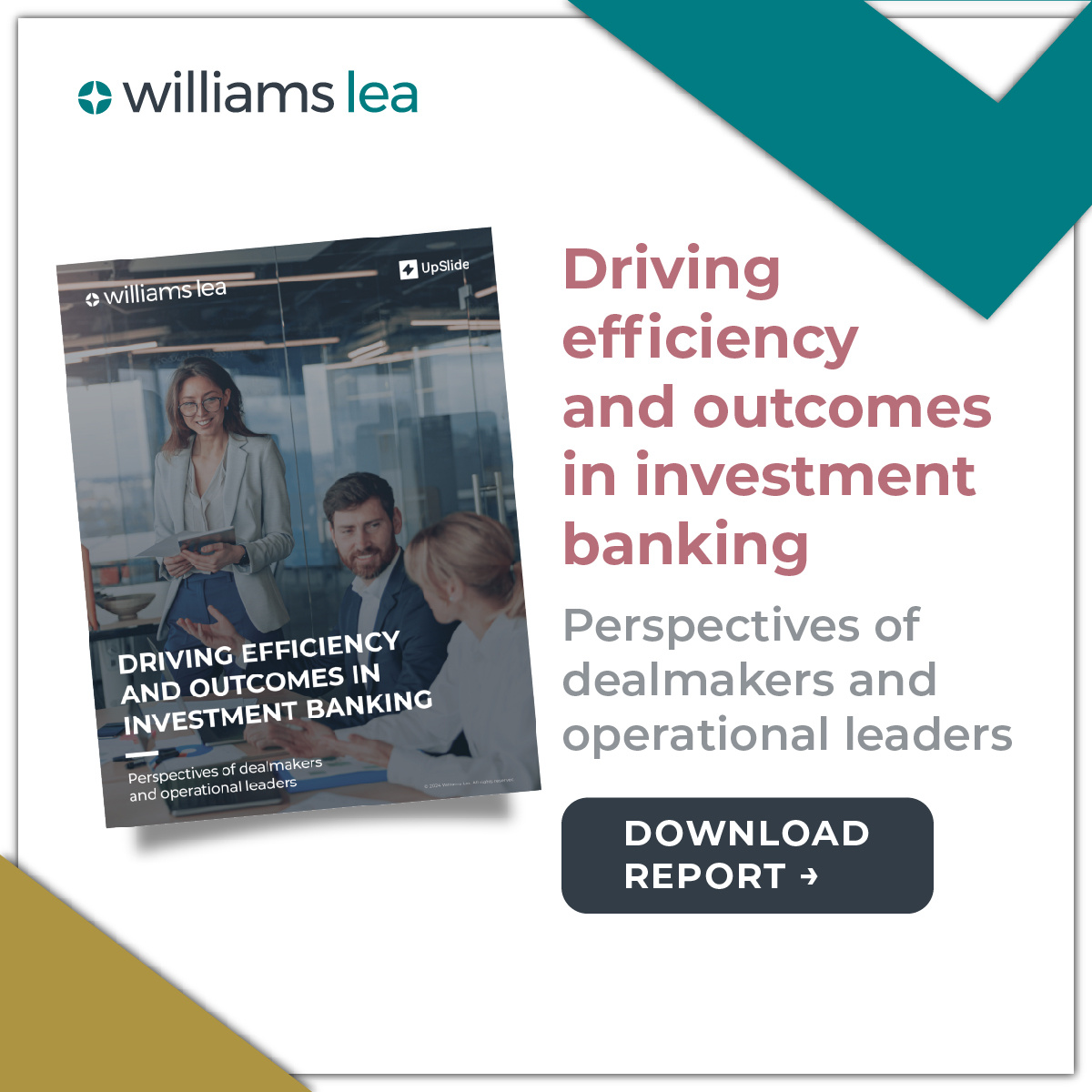 Driving efficiency and outcomes in investment banking | Williams Lea
